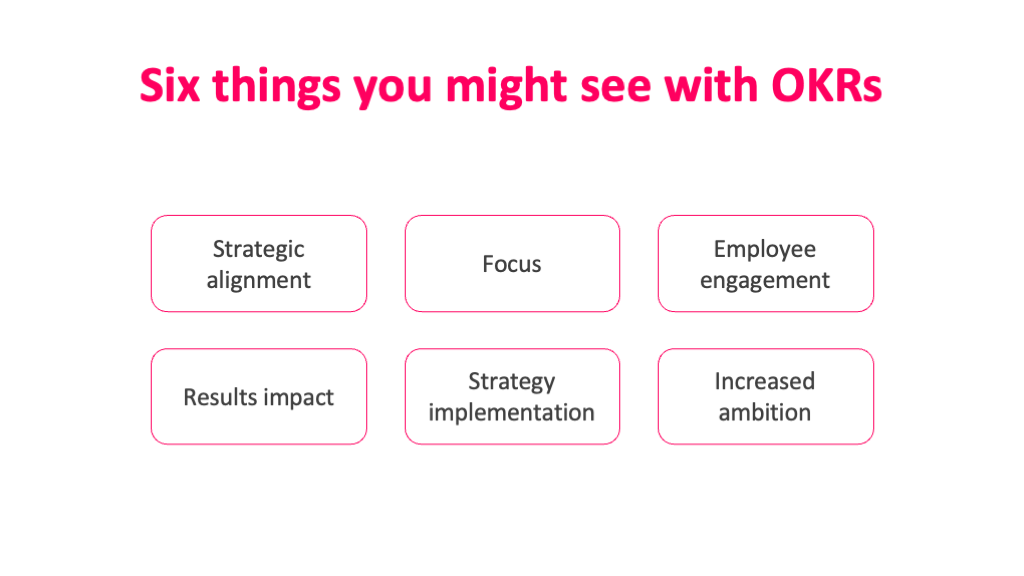 The benefits of using OKRs in your organisation - Bantero